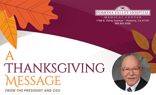 A Thanksgiving Message